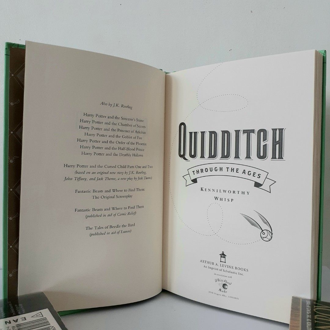 (Hogwarts Library) Quidditch Through the Ages by J.K. Rowling, Hobbies ...