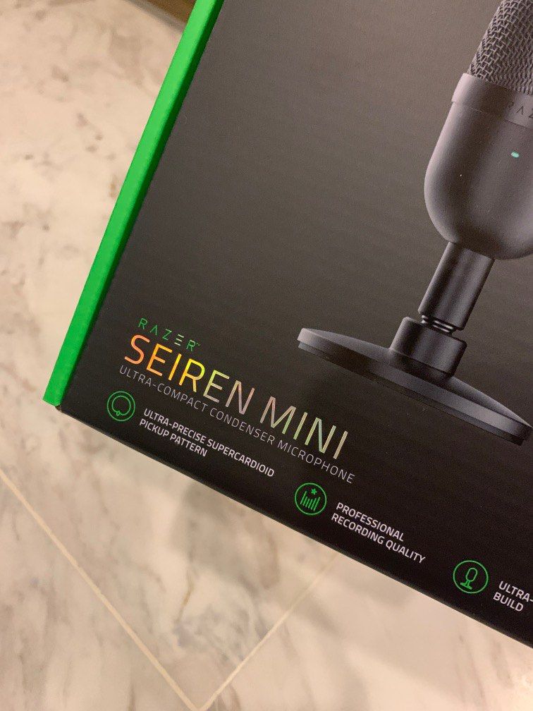 Razer Seiren Mini - Ultra-Compact Condenser Microphone, Audio ...