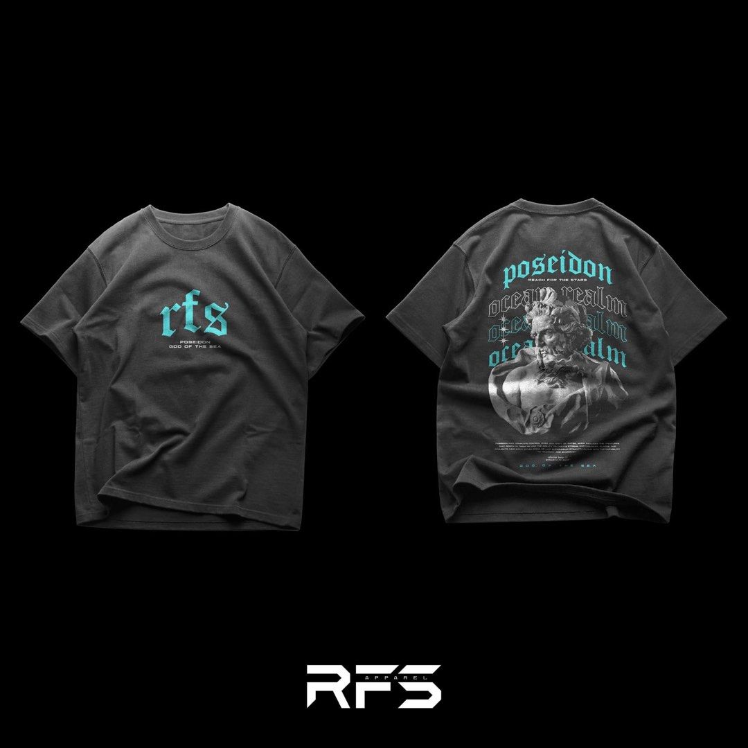 [RFS] Poseidon oversize graphic shirt, Men's Fashion, Tops & Sets ...