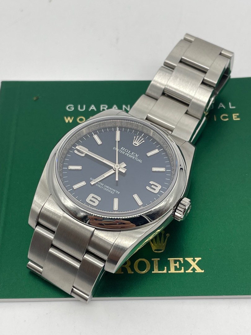 Rolex Oyster Perpetual 36mm 116000 Blue Dial Automatic Watch, Luxury ...