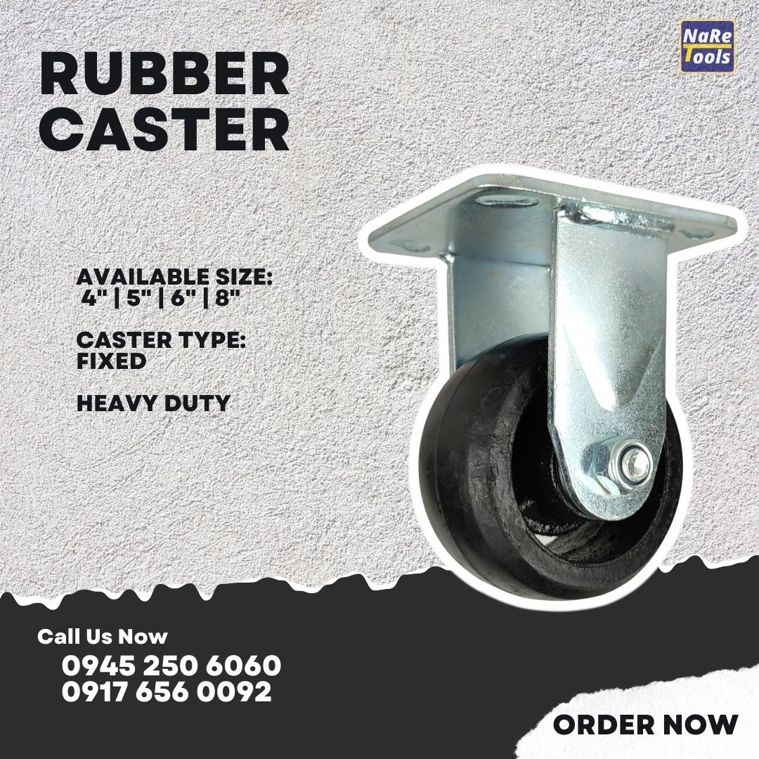 Rubber Fixed Caster Wheels (Heavy Duty), Commercial & Industrial ...
