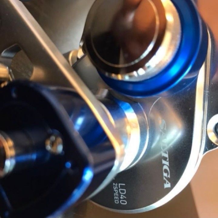 SALTIGA LD 40 2 speed jigging reel with saltiga rod, Sports Equipment ...