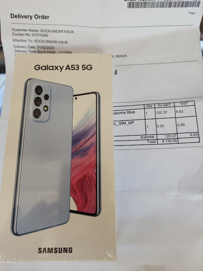 Samsung A53 5G 256GB Blue, Mobile Phones & Gadgets, Mobile Phones ...