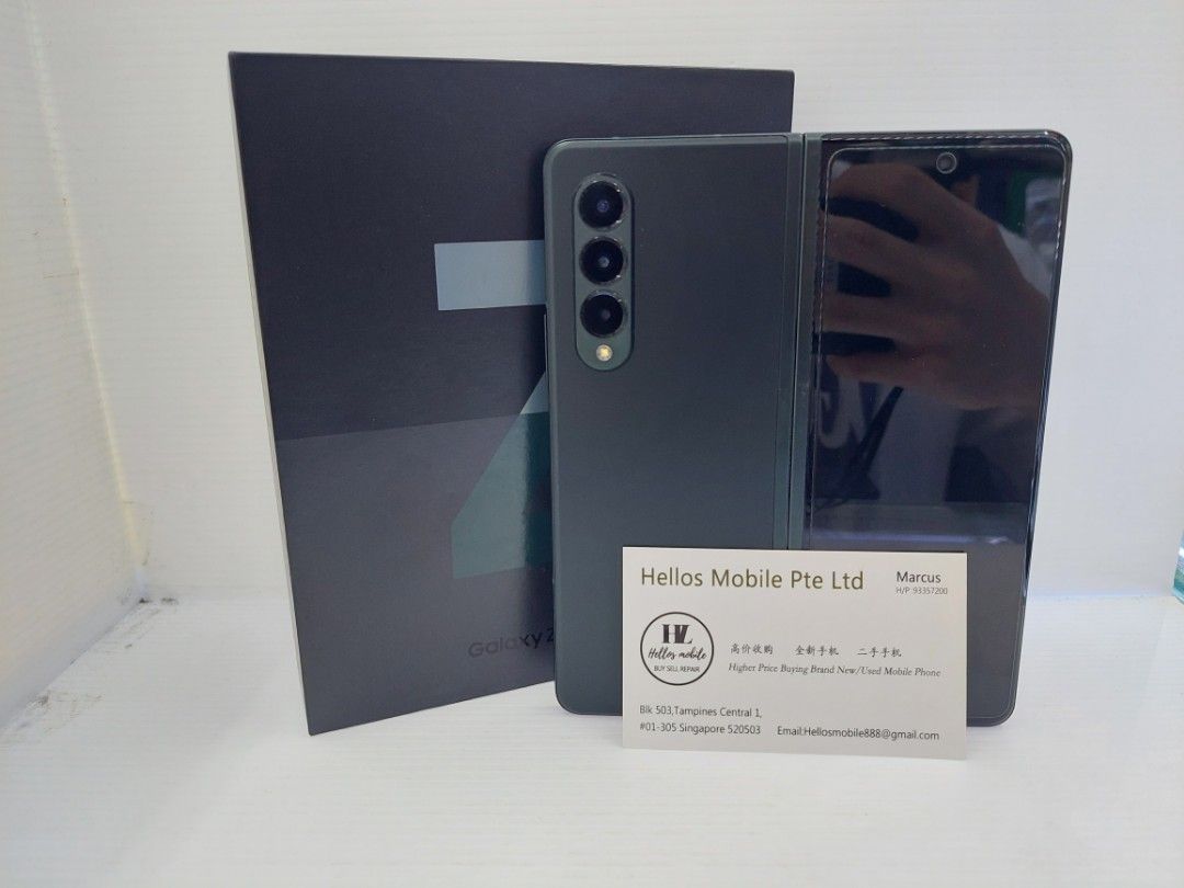 Samsung Z Fold 3 512GB Green (Used), Mobile Phones & Gadgets, Mobile ...