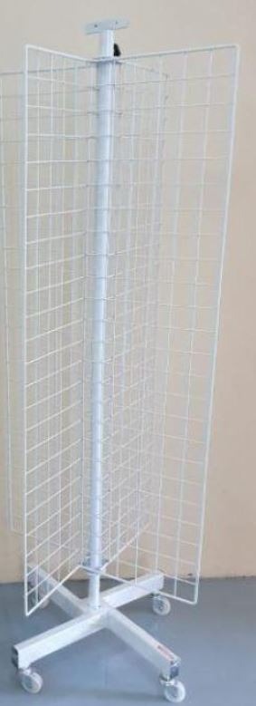 Selling White Display Rack Rotating Spinner Rack with 4 Wheels ...