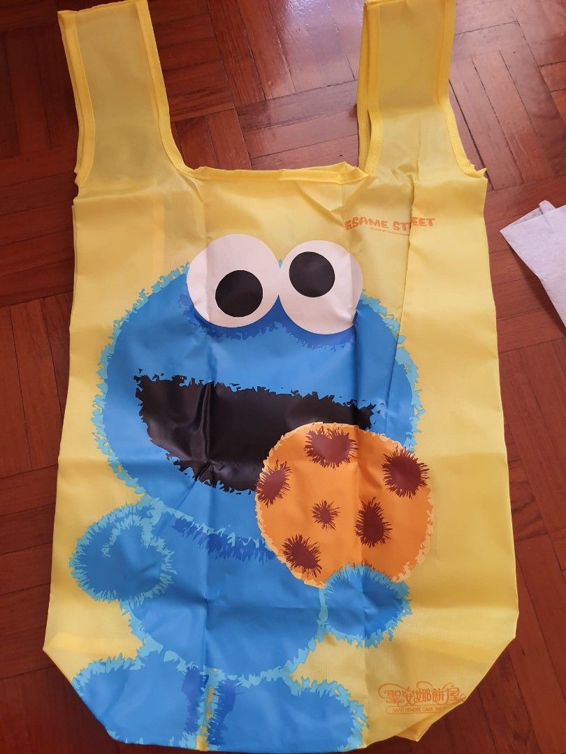 Sesame Street 芝麻街 Elmo Cookie Monster Ernie 環保袋, 興趣及遊戲, 玩具 & 遊戲類 ...