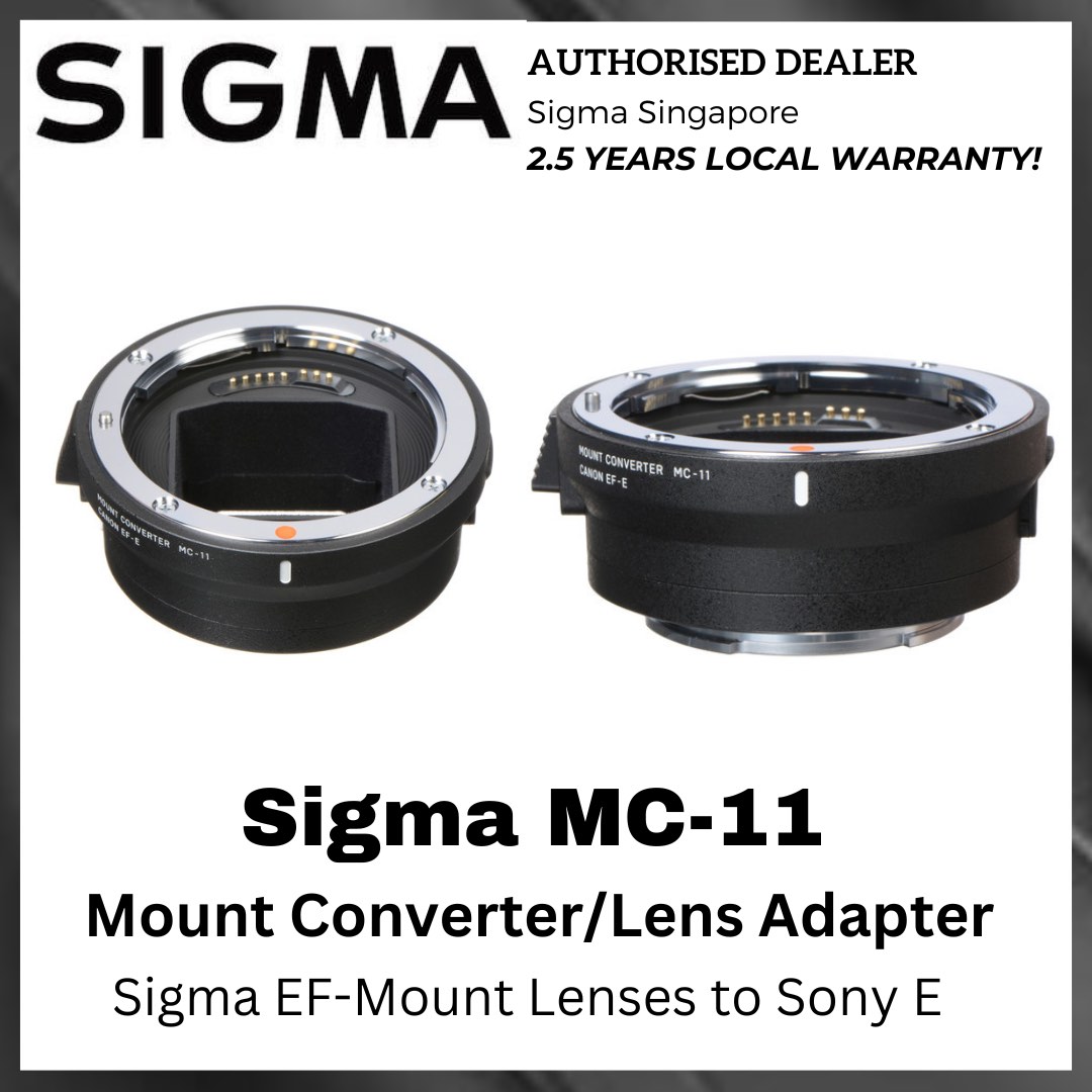Sigma MC-11 Mount Converter/Lens Adapter (Sigma EF-Mount Lenses to Sony ...