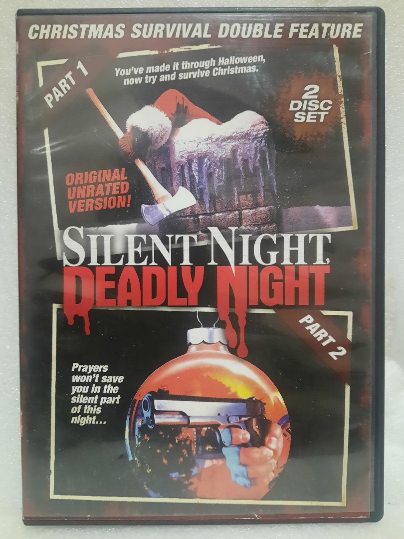 SILENT NIGHT DEADLY NIGHT Part 1 & 2 [DOUBLE FEATURE DVD] 80s Slasher ...