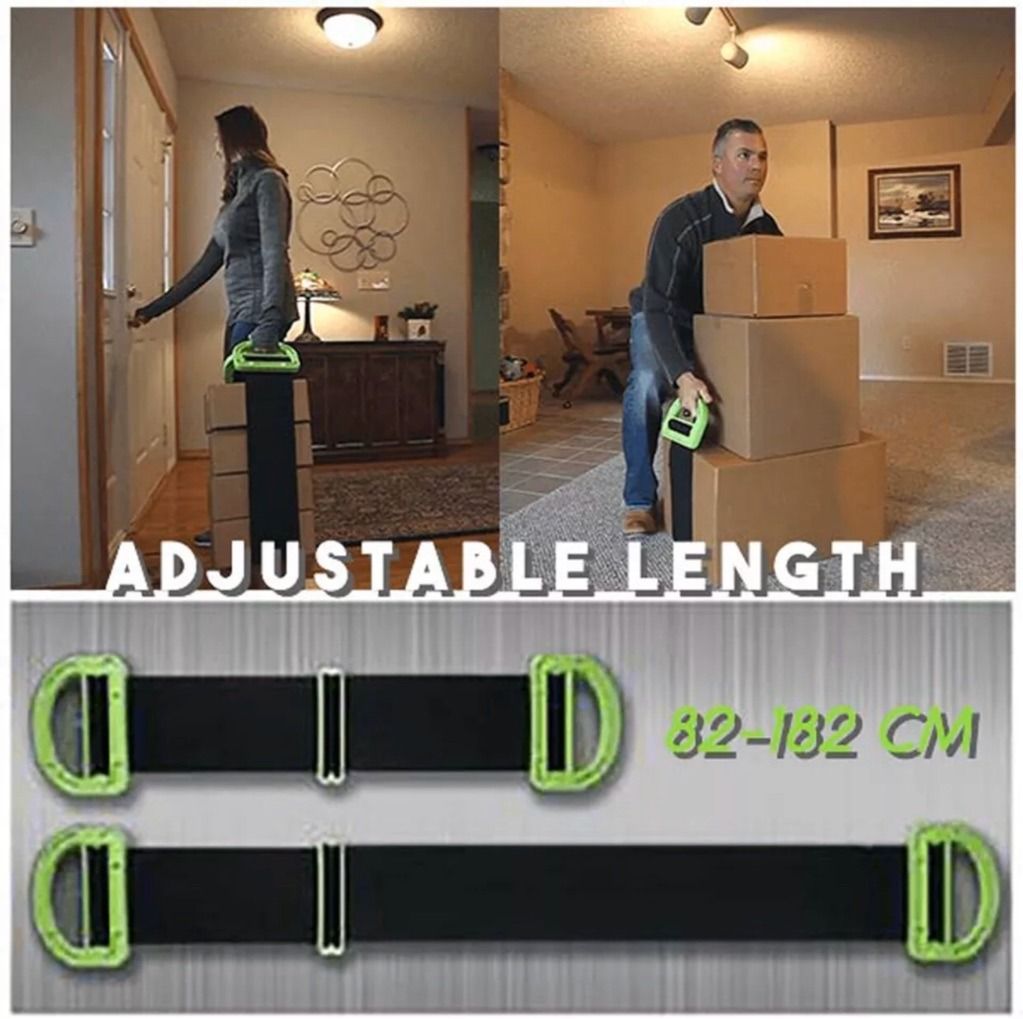 Single Person Lifting Moving Strap Furniture Transport Belt Move Easier ...