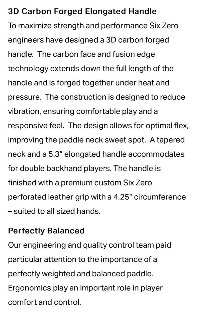 **READY STOCK** Six Zero 6.0 SixZero Innovative Pickleball Paddle from ...