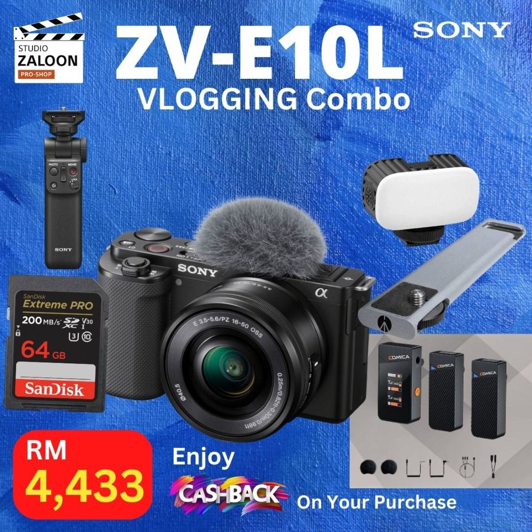 Sony ZV-E10L / VLOGGING Combo, Photography, Cameras on Carousell