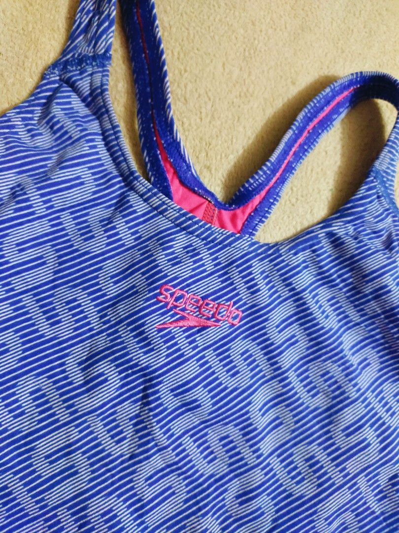 SPEEDO ENDURANCE MONOGRAM ONE PIECE SWIMSUIT, Women's Fashion, Swimwear ...