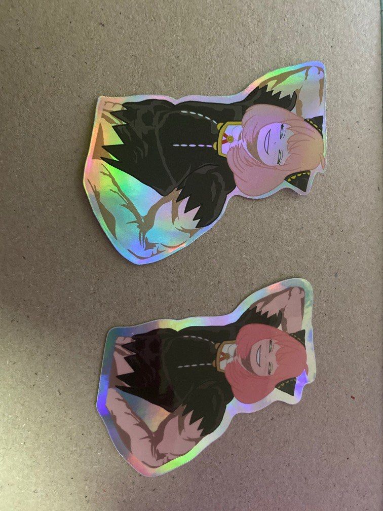 Spyxfamily buff anya holographic stickers, Hobbies & Toys, Stationery ...