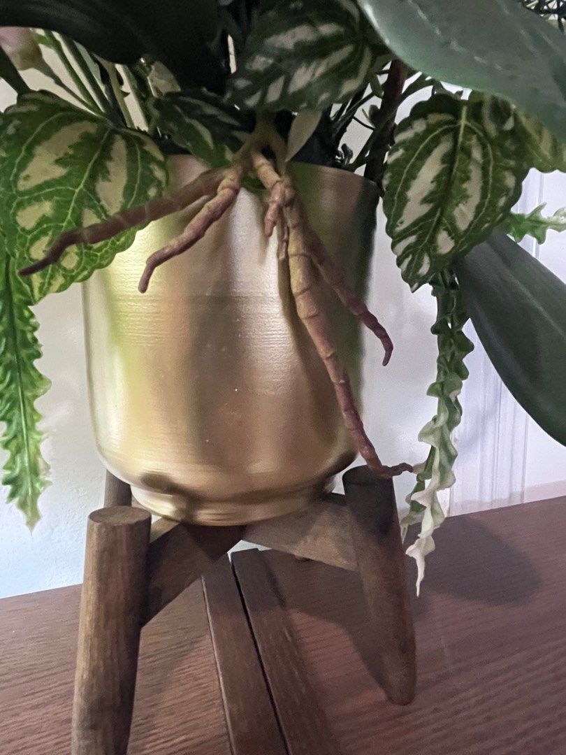 SSF premium artificial orkid + SSF stand gold vase to let go ...