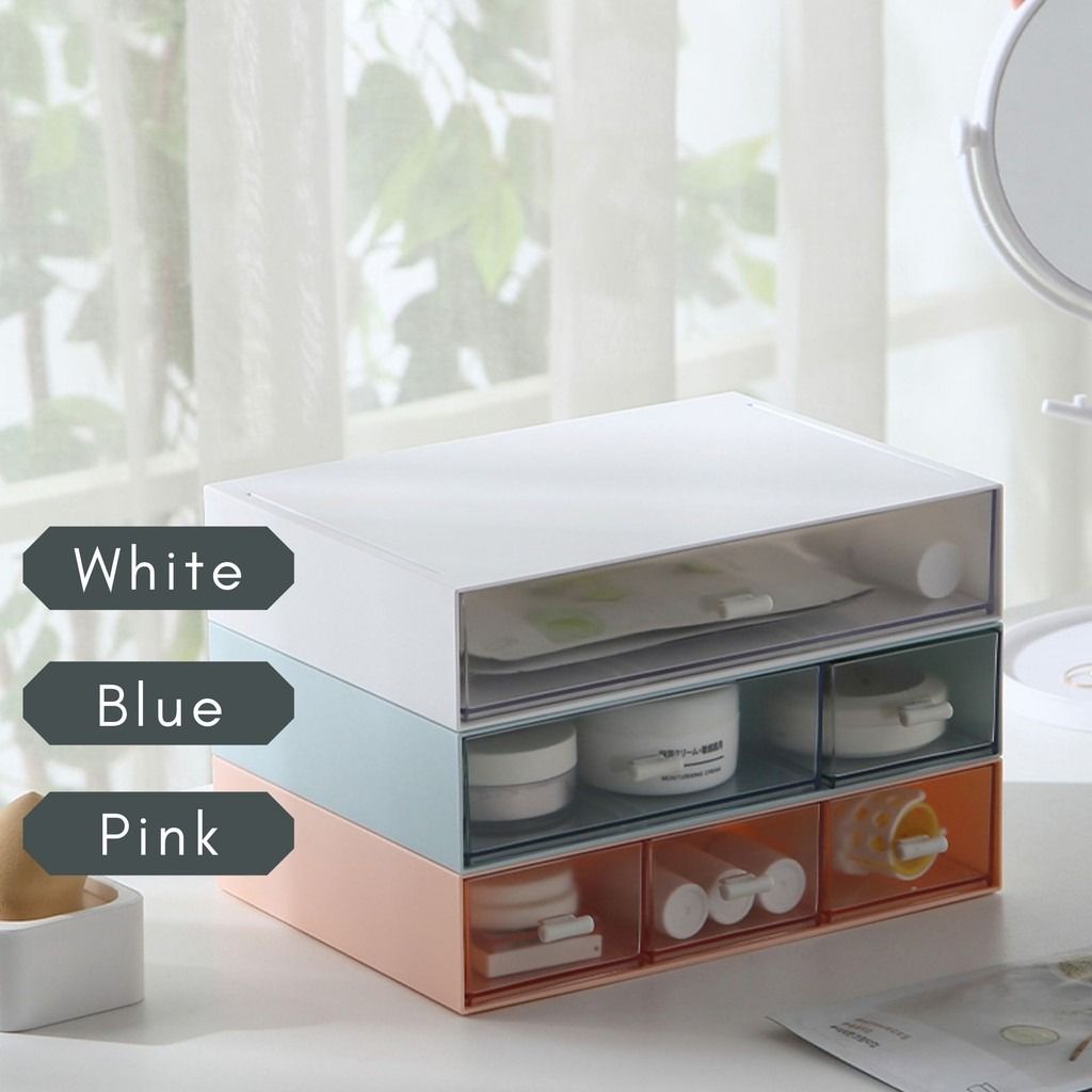 Stackable Transparent Desktop Storage Box Table Organization Free Combo ...