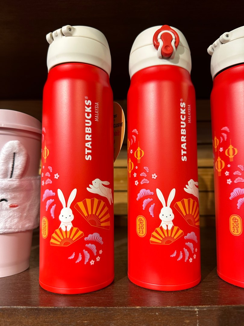 Starbucks Rabbit Year Thermos Flask, Furniture & Home Living ...