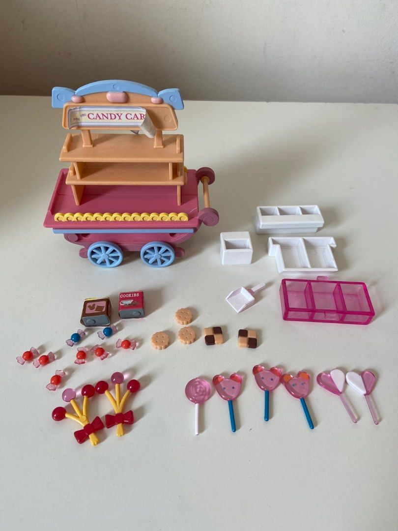 Sylvanian families / Calico critters Ice cream shop & candy cart ...