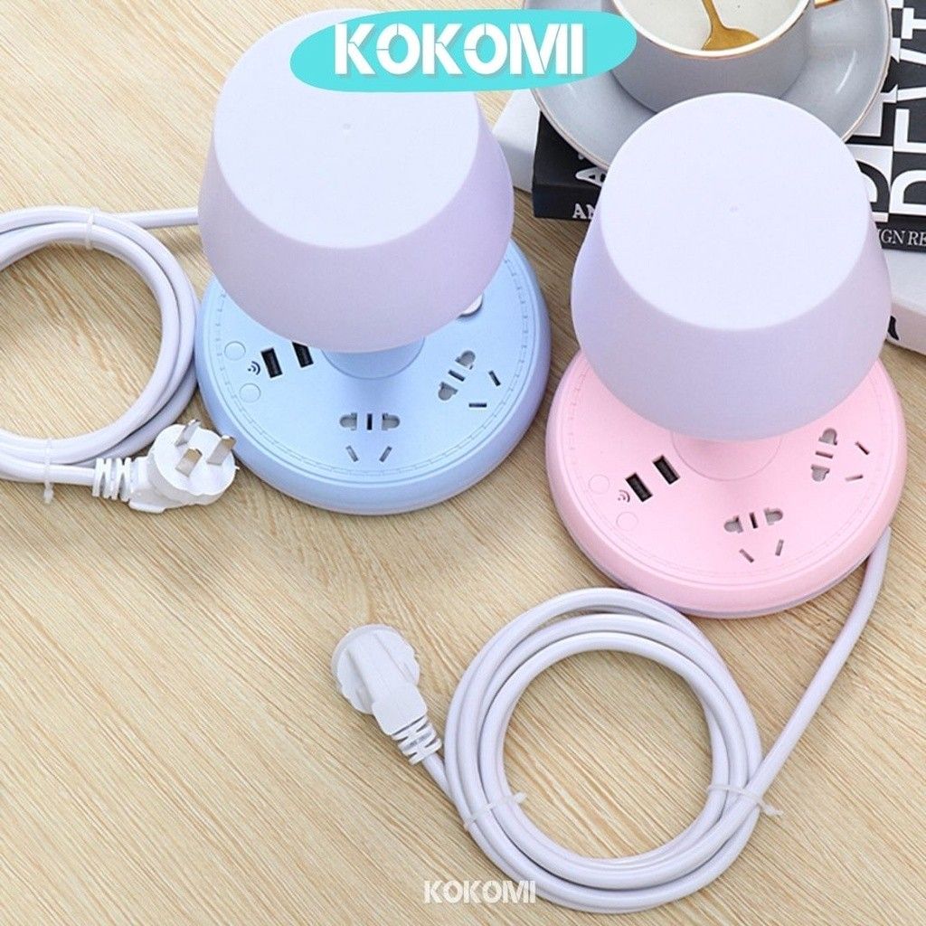 Table Lamp With Charging Socket Lampu Kamar Tidur Lampu Meja Dengan ...
