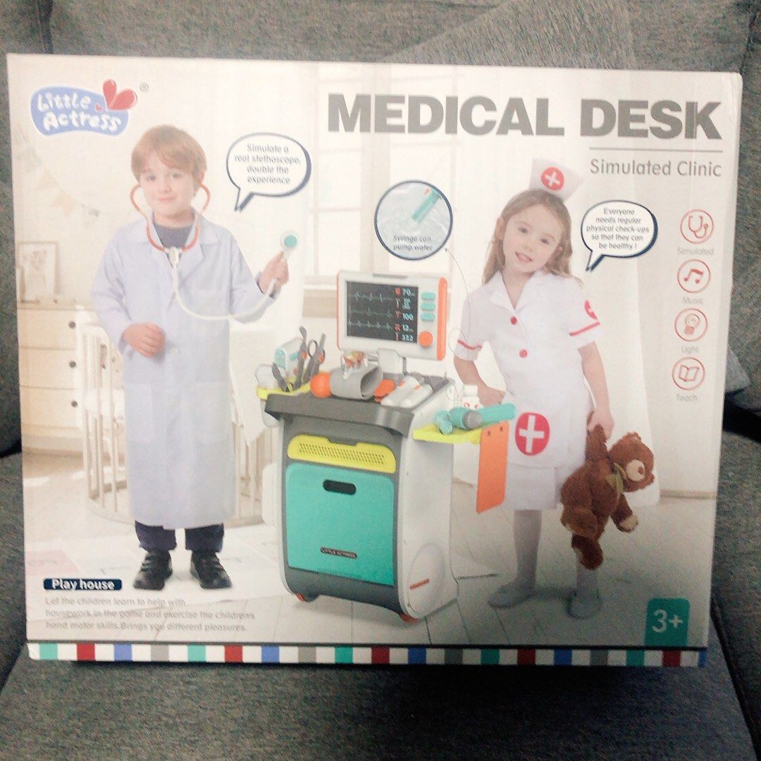 [TOYZANIA] Medical Desk Toy Set Doctor Surgeon Hospital Kids Children ...