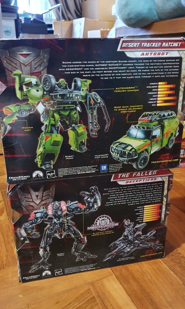 Transformers ROTF Bumblebee Megatron Ratchet Fallen Jetfire BNIB ...