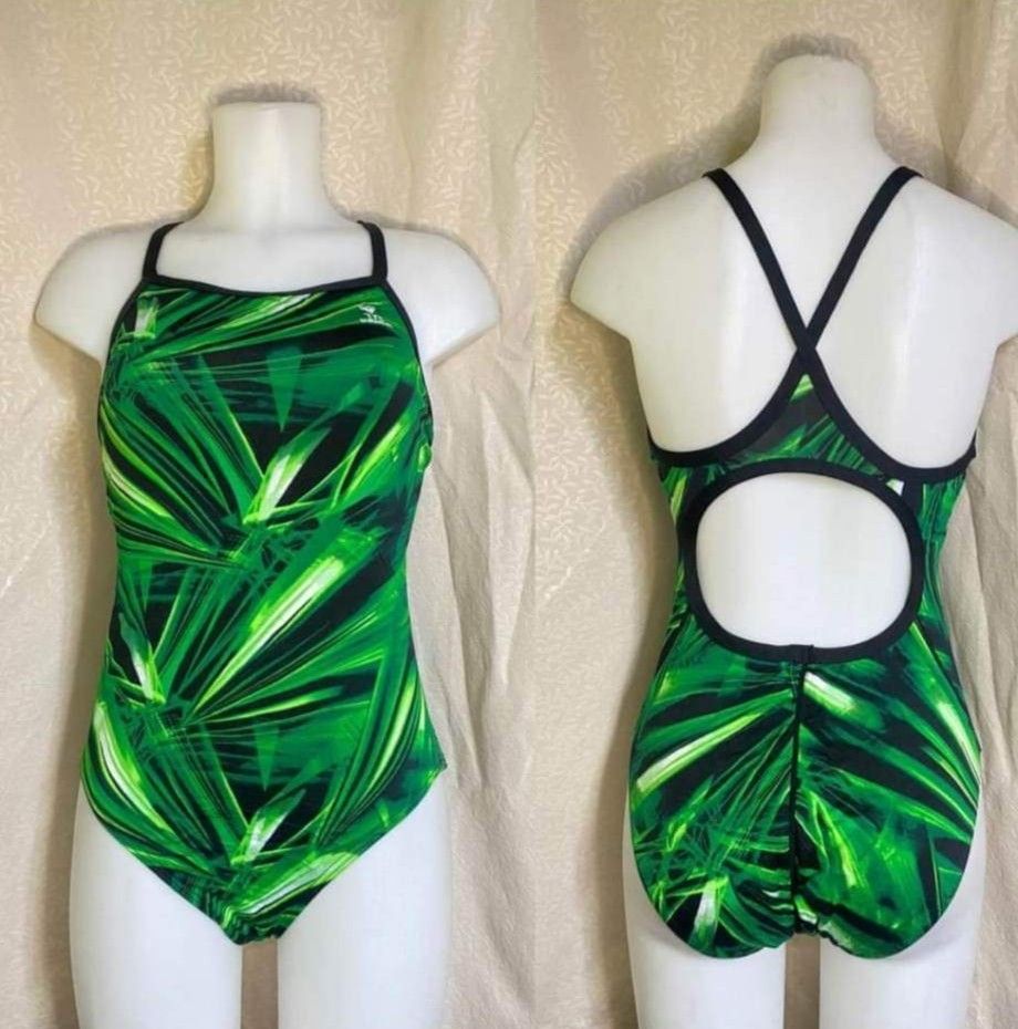 TYR DURAFAST GREEN ONE PIECE TRAINING SWIMSUIT, Women's Fashion ...