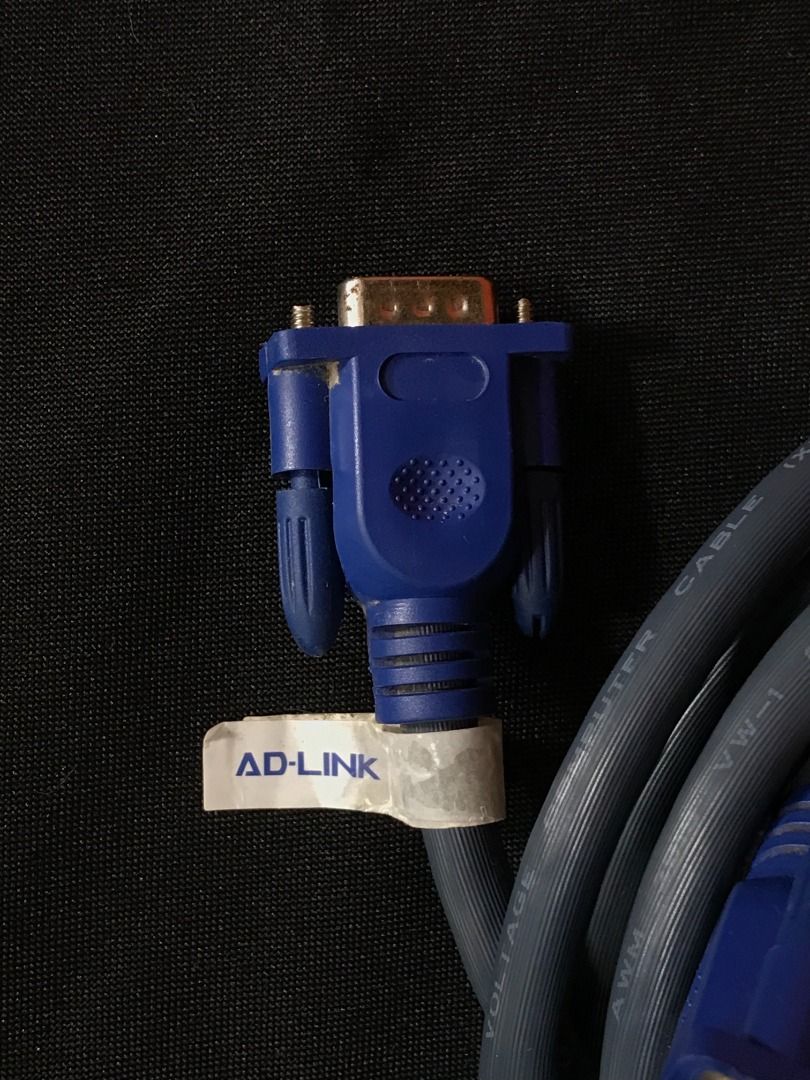 [USED] AD-LINK VGA Cable 3 meters Heavy Duty, Computers & Tech, Parts ...