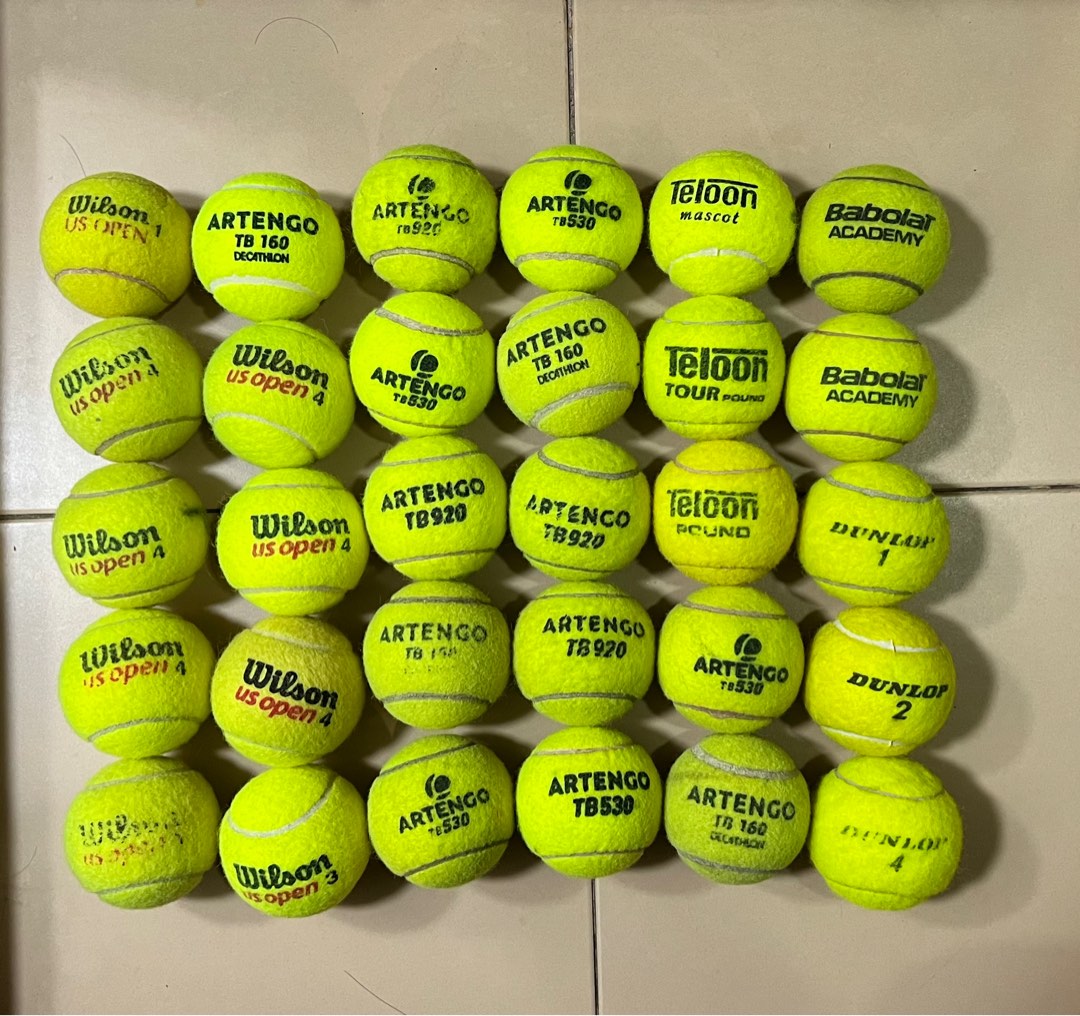 Used tennis balls, Sports Equipment, Sports & Games, Racket & Ball ...