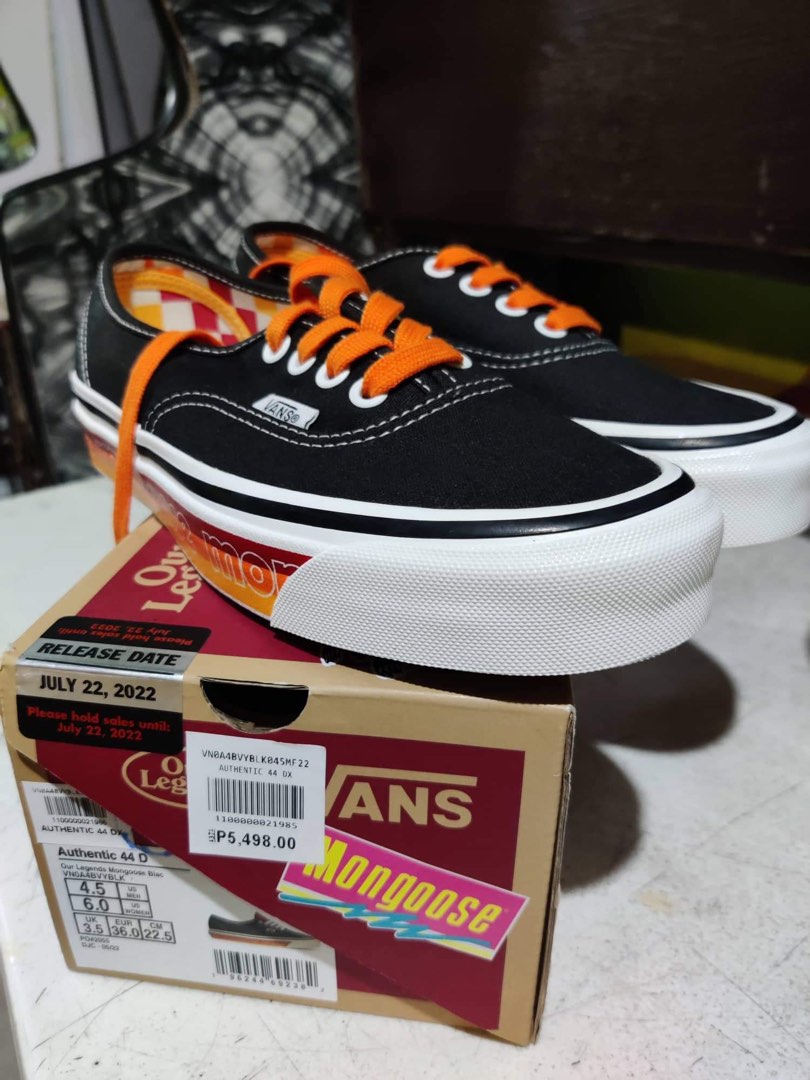Vans X Our Legends MONGOOSE Aunthentic, Men's Fashion, Footwear ...