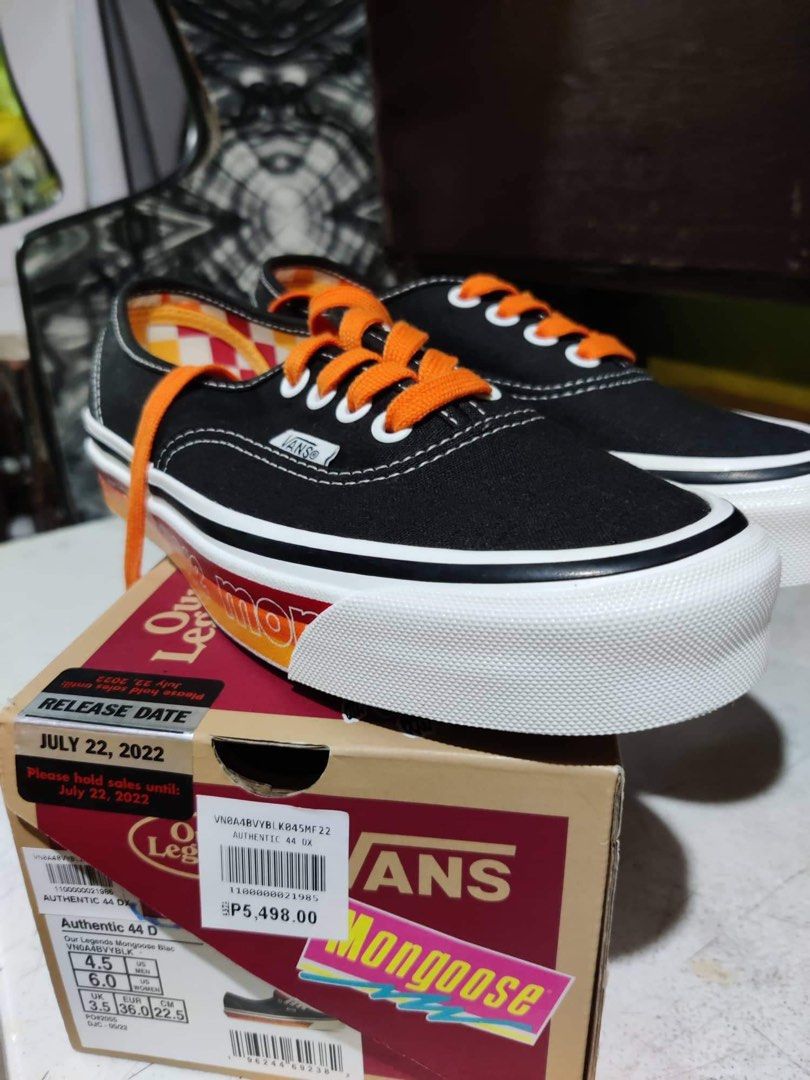 Vans X Our Legends MONGOOSE Aunthentic, Men's Fashion, Footwear ...