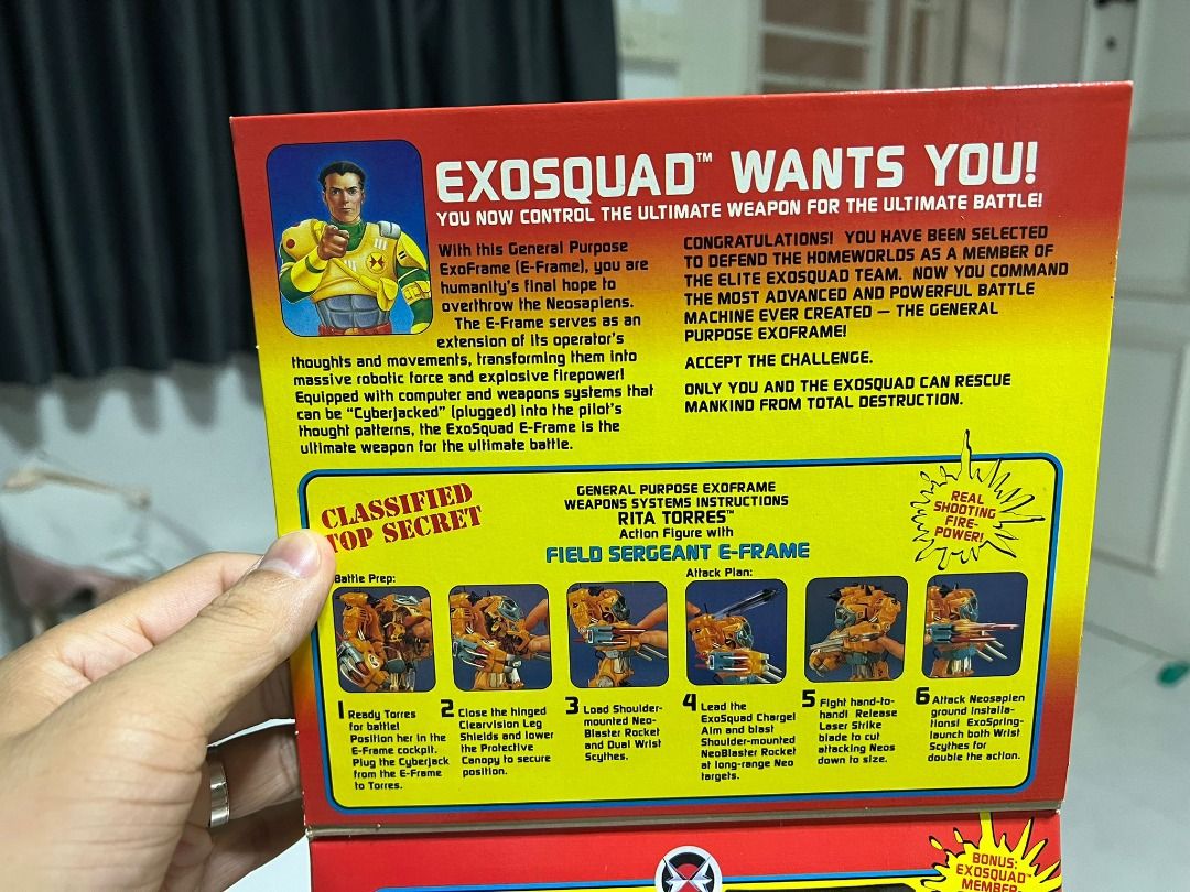 Very Rare EXO Squad Rita Torres + Field Sergeant E-Frame (BOX) NEW Set ...
