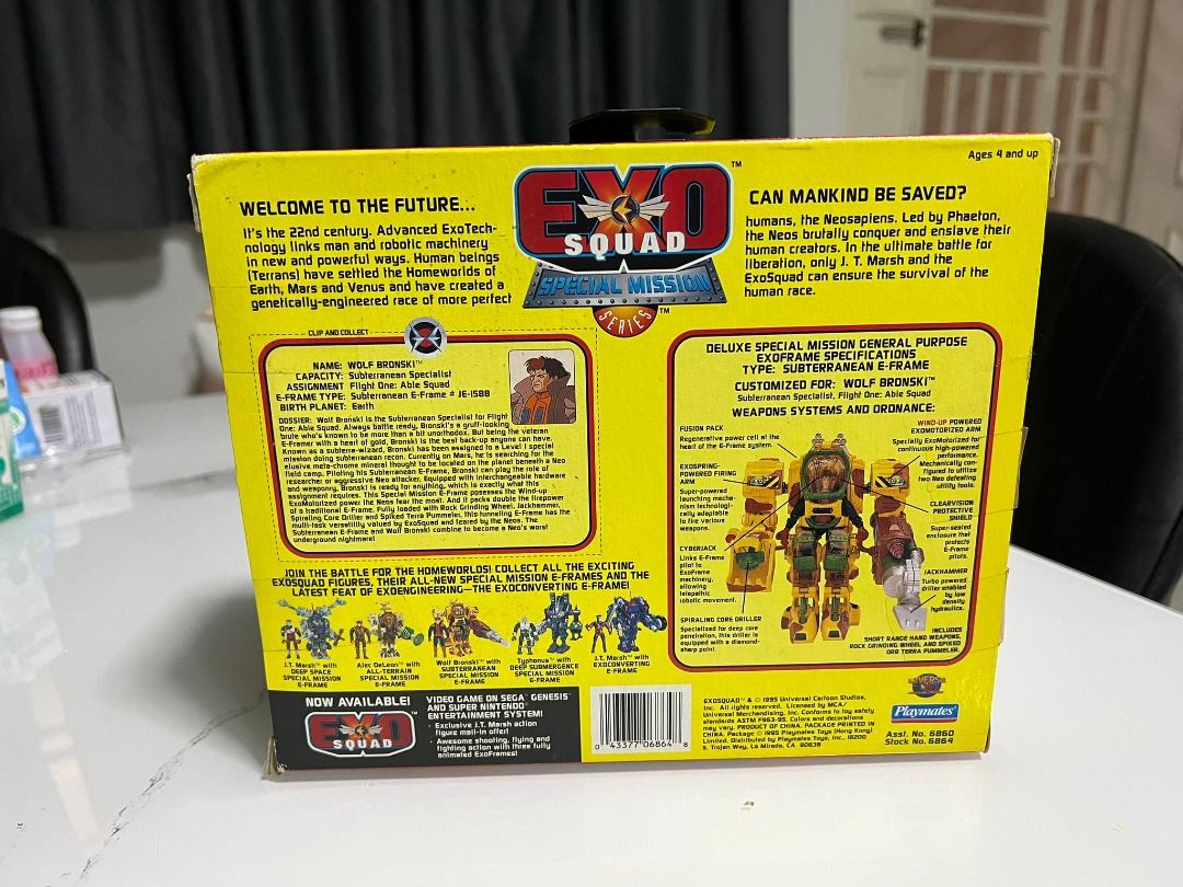 Very Rare EXO Squad Wolf Bronski with Subterranean SMi E-Frame (BOX ...