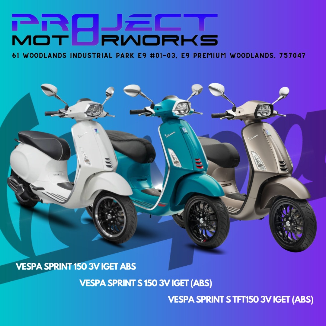 VESPA SPRINT 150, Motorcycles, Motorcycles for Sale, Class 2B on Carousell