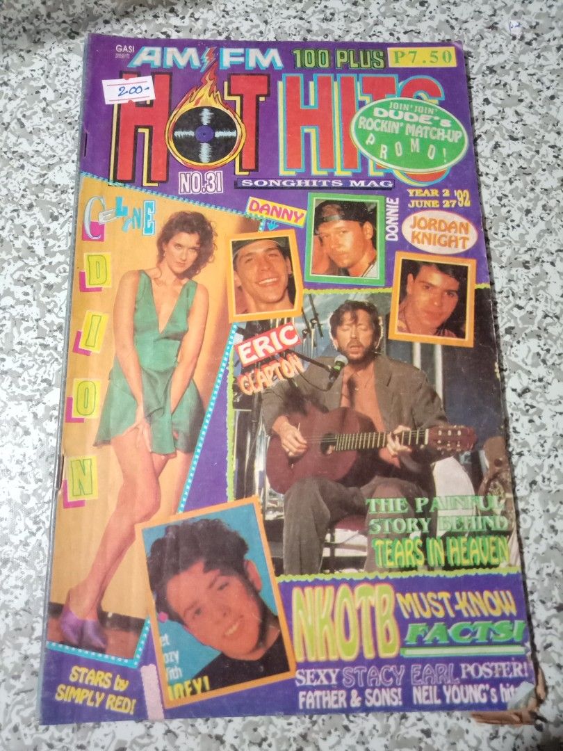 VINTAGE 90'S HOT HITS SONGHITS MAGAZINE, Hobbies & Toys, Books & Magazines, Magazines on Carousell