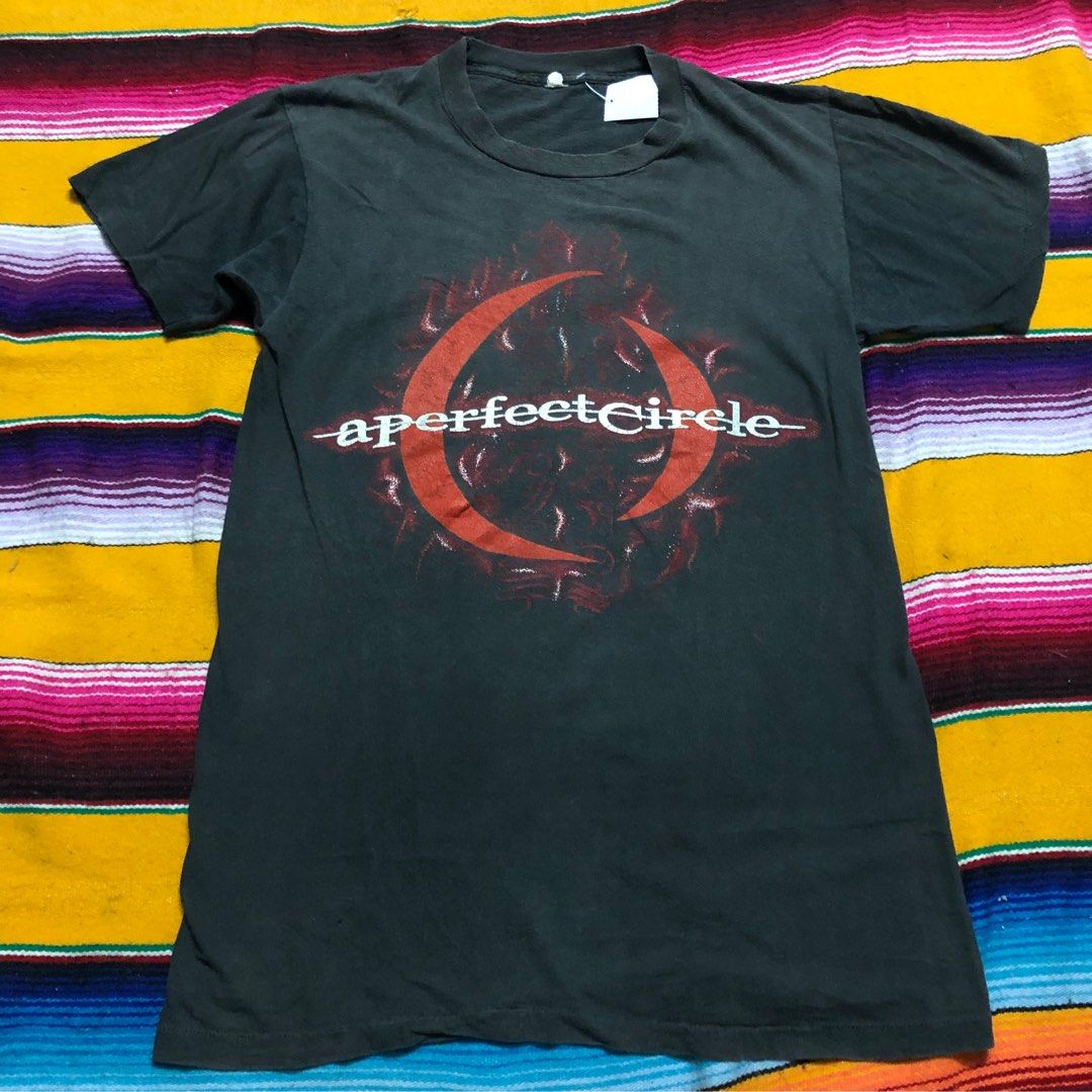 vintage a perfect circle band rock 80s cotton shirt, Men's Fashion ...