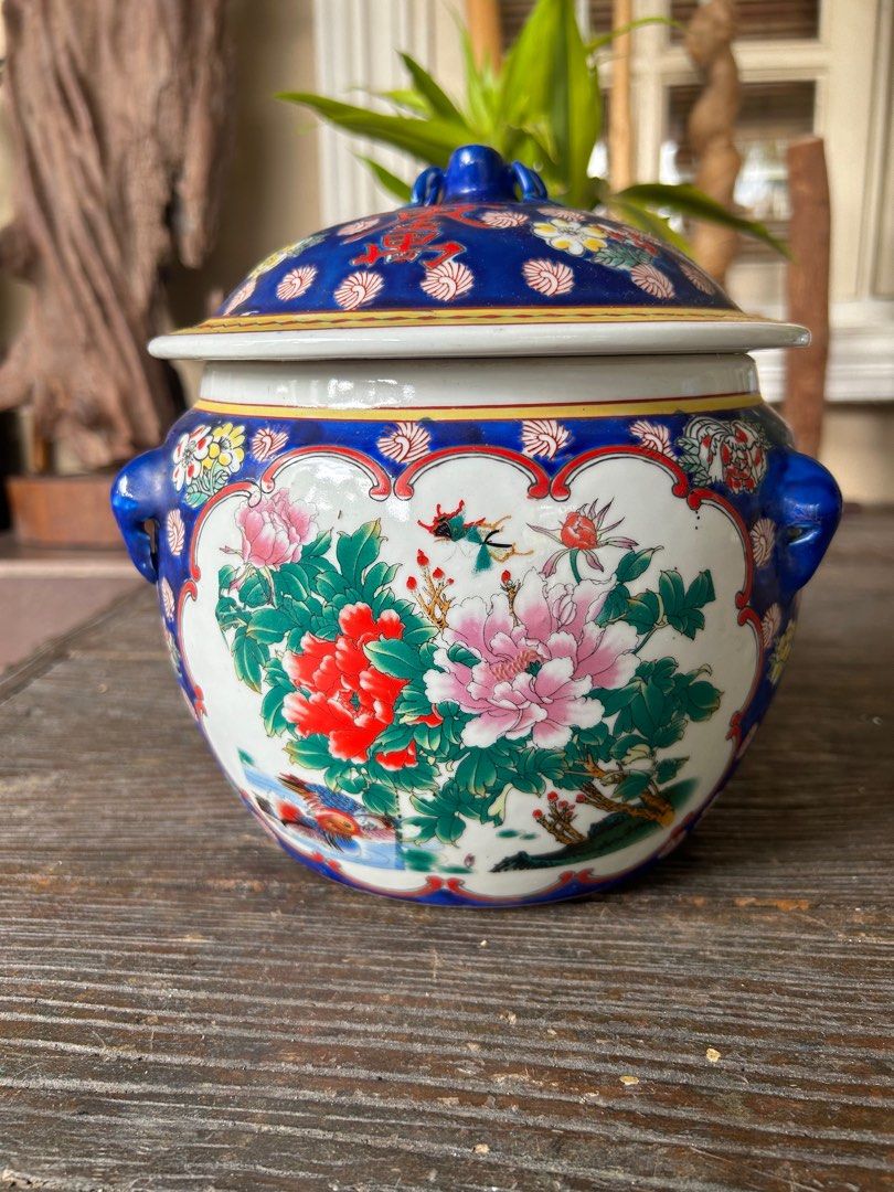 Antique Peranakan Kam Cheng Porcelain Ginger Jar-FVgs800223a4, Hobbies ...