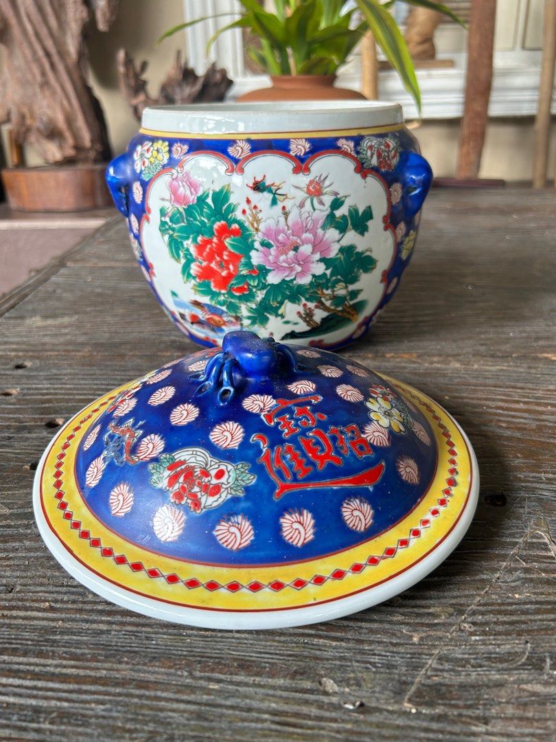 Antique Peranakan Kam Cheng Porcelain Ginger Jar-FVgs800223a4, Hobbies ...