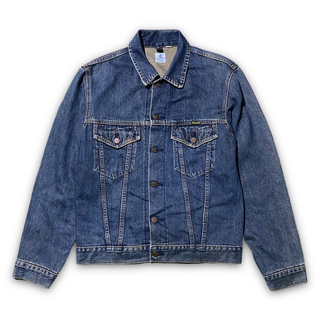 Vintage Wrangler Blue Bell Selvedge Denim Jacket, Fesyen Pria, Pakaian ...