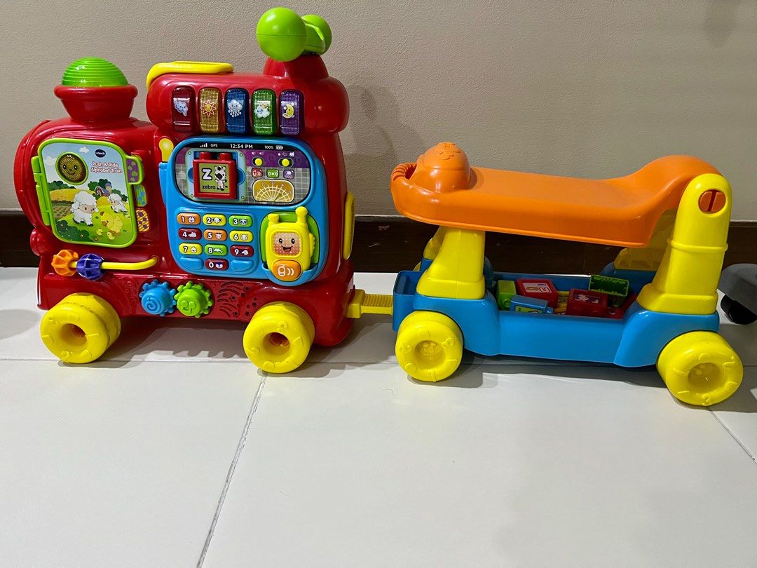Vtech ultimate Alphabet train toy trolley light music choo choo train ...
