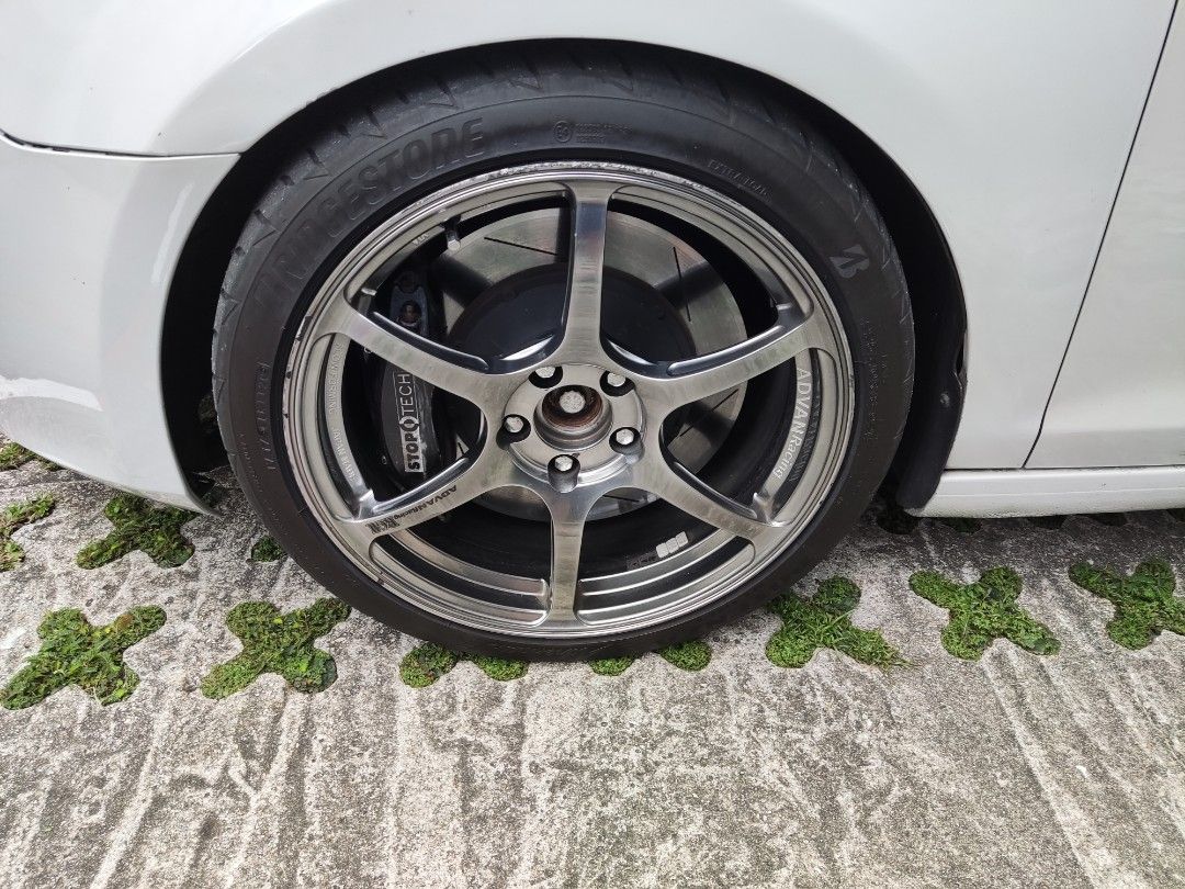 Vw volks racing rg2 rims, Car Accessories, Accessories on Carousell