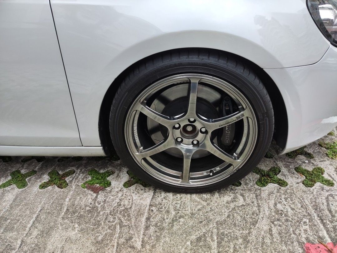 Vw volks racing rg2 rims, Car Accessories, Accessories on Carousell