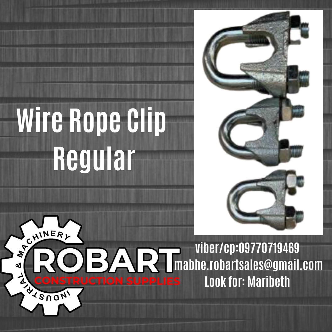 Wire Rope Clip Regular, Commercial & Industrial, Construction Tools ...
