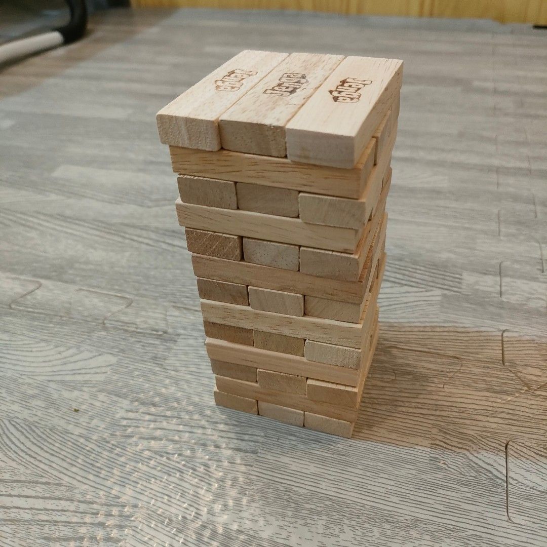Wooden toy Jenga Original, Hobbies & Toys, Toys & Games on Carousell
