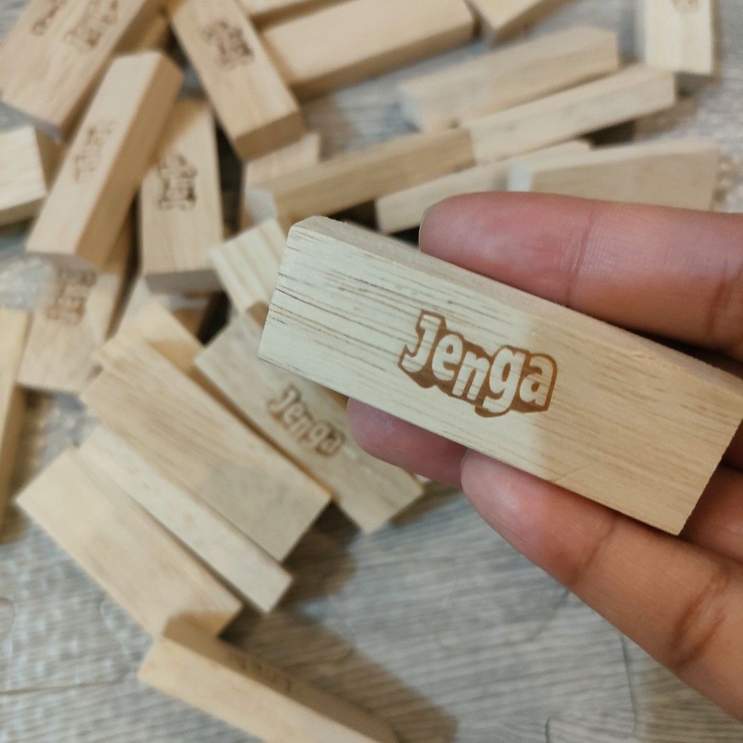 Wooden toy Jenga Original, Hobbies & Toys, Toys & Games on Carousell