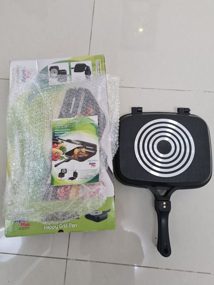 Xylan Happy Grill Pan, Furniture & Home Living, Kitchenware & Tableware ...