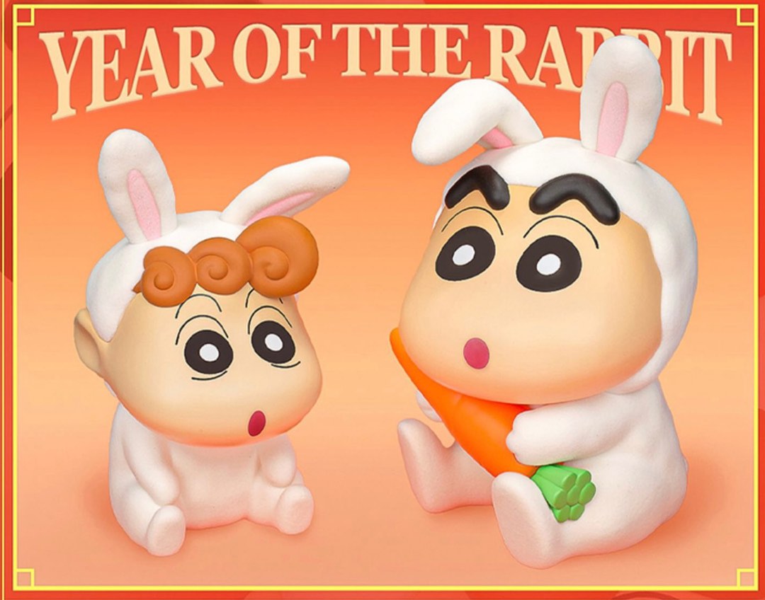 Year of Rabbit Crayon Shin Chan Figure, Hobbies & Toys, Toys & Games on ...