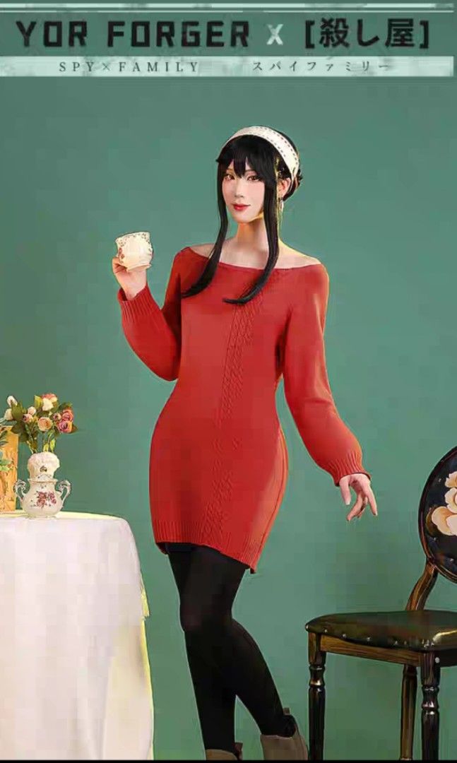 Yor forger casual cosplay, Women's Fashion, Dresses & Sets, Dresses on ...
