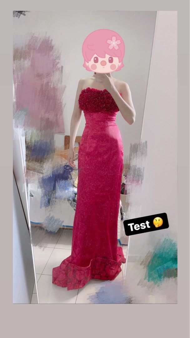 Yor forger red dress cosplay spyxfamily tower records red evening dress ...