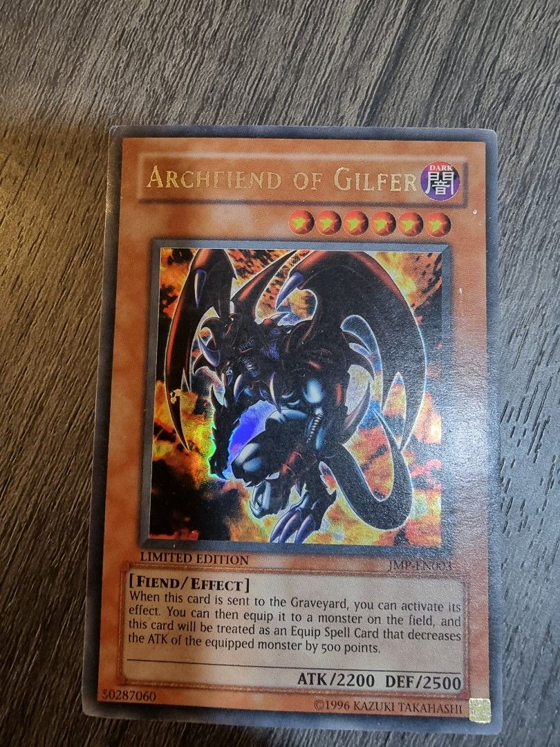 Yu Gi Oh card Archfiend of Gilfer card #yugioh, Hobbies & Toys, Toys ...