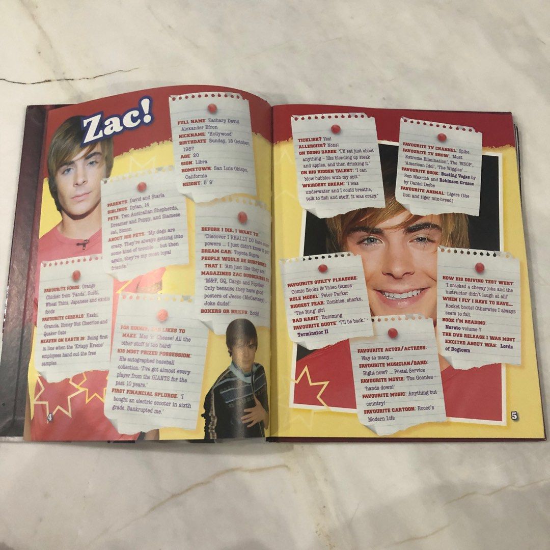 Zac Efron Biography book, Buku & Alat Tulis, Buku di Carousell