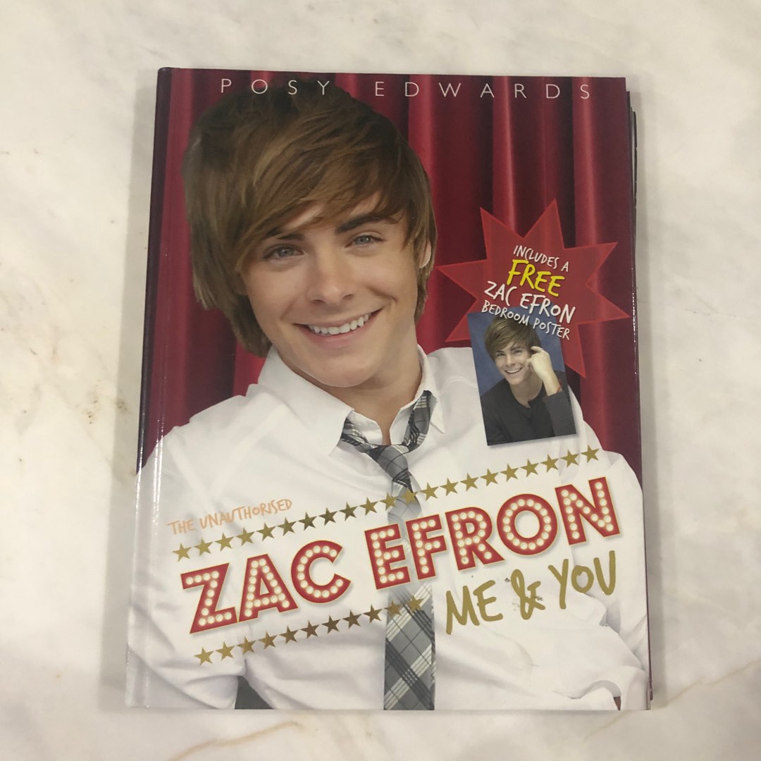 Zac Efron Biography book, Buku & Alat Tulis, Buku di Carousell
